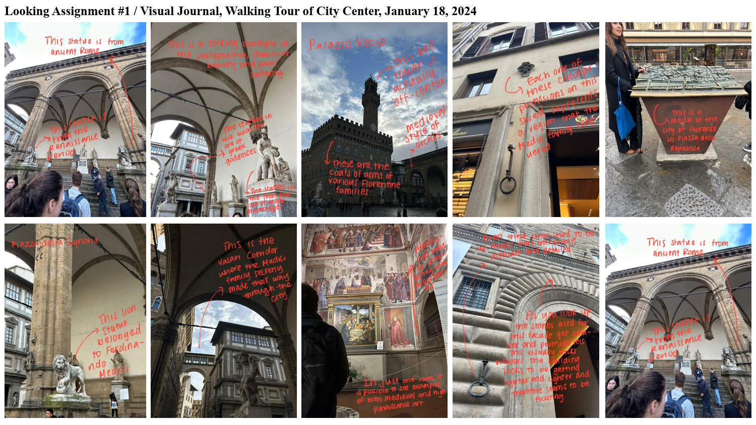 Student Work: Art History Looking Assignment - Florence – Syracuse ...